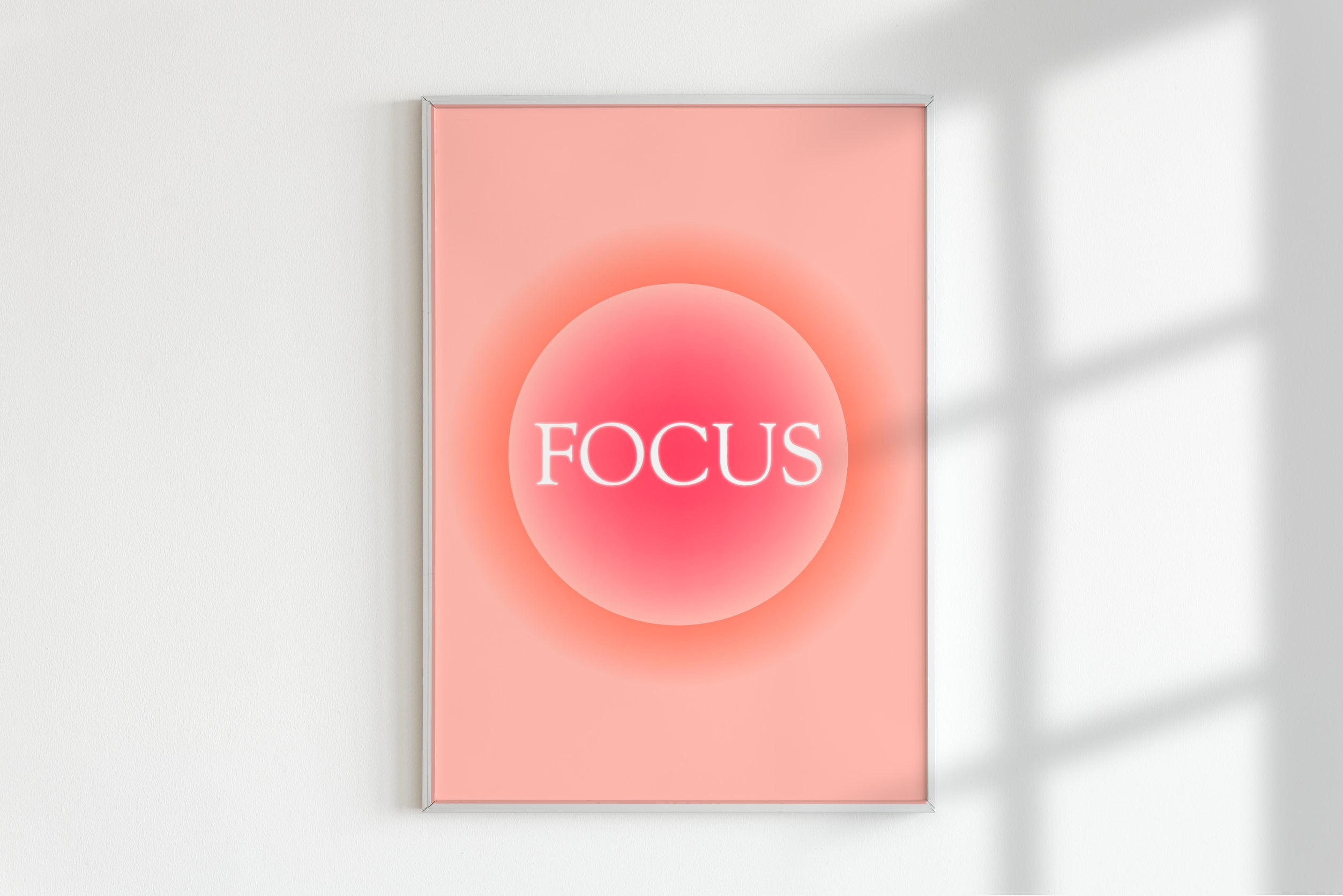Focus Aura Print, Aura Printable, Spiritual Wall Art, Affirmation Wall ...