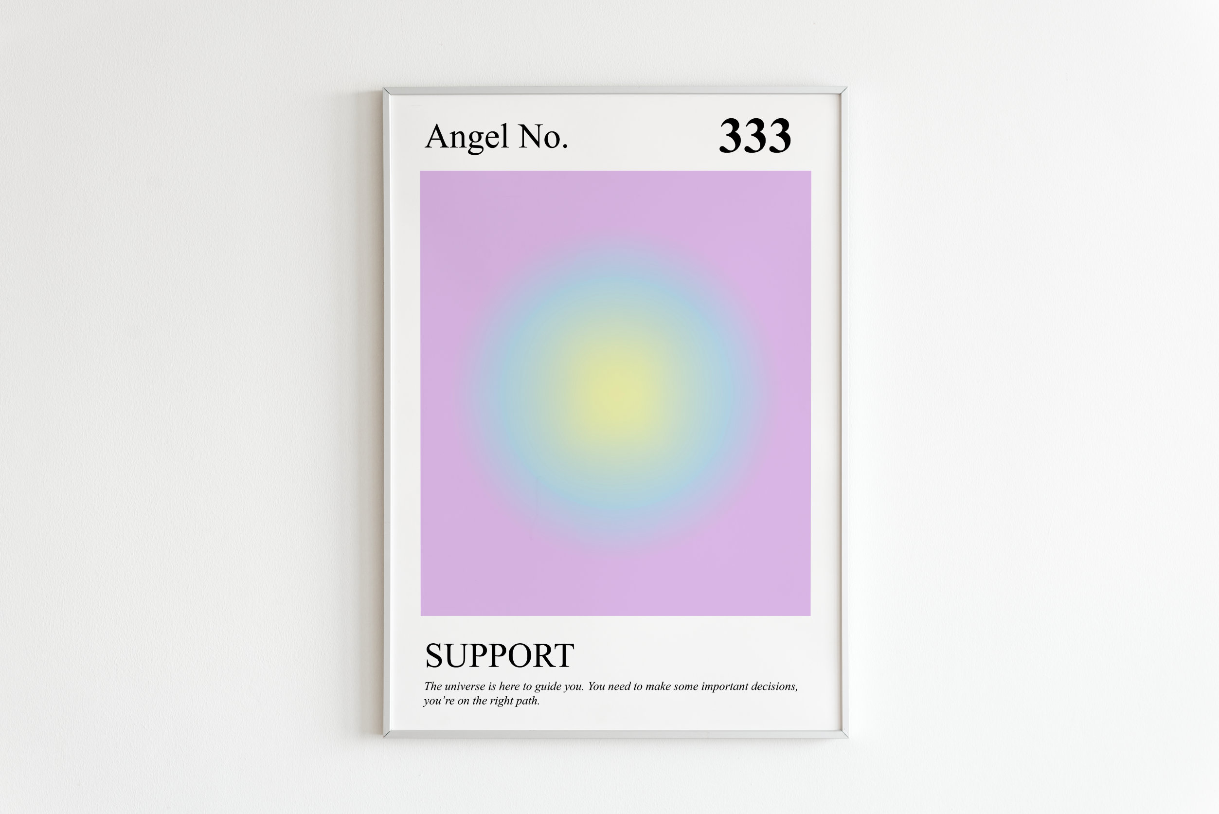 Angel Number Poster- 333 Print, Aura Poster, 333 Wall Art, Spiritual ...