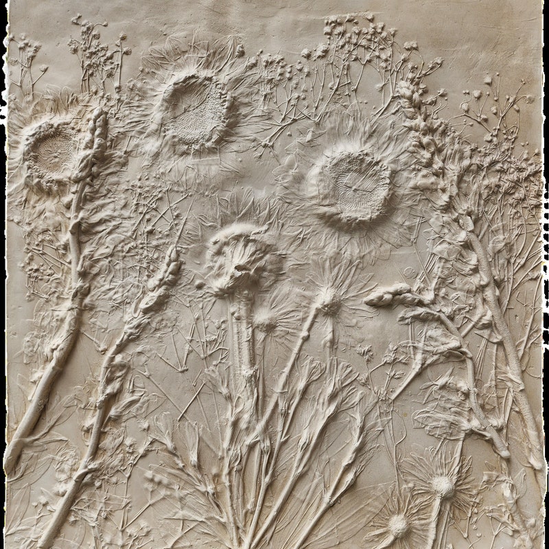 Botanical Bas Relief - Etsy