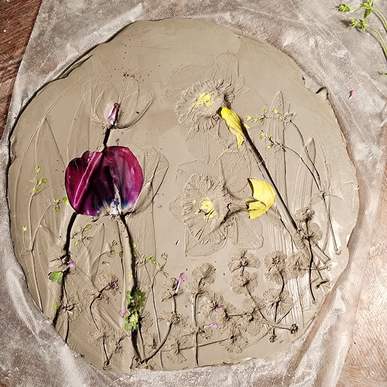 Plaster Botanical Bas Relief Artwork - Etsy