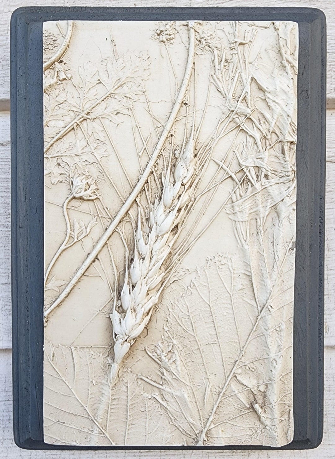 Plaster Botanical Bas Relief Artwork - Etsy