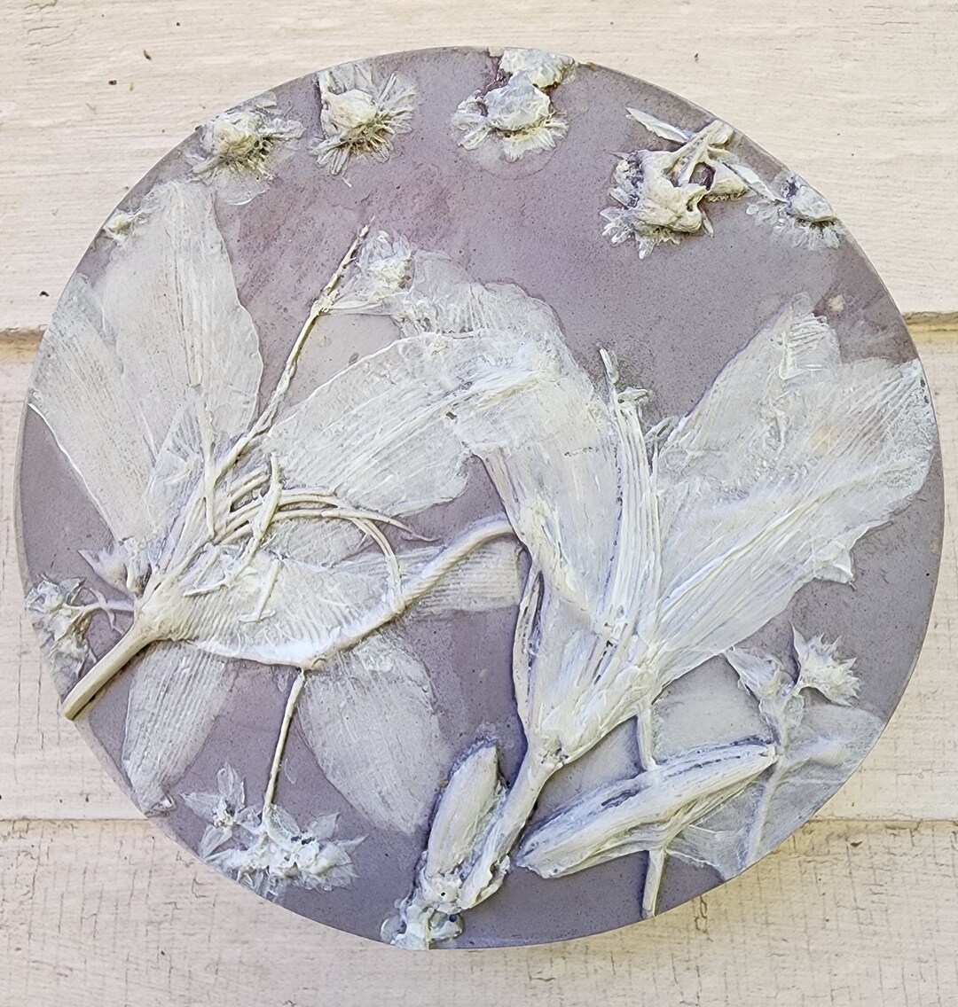 Plaster Botanical Bas Relief Artwork - Etsy