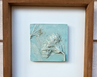 Plaster Botanical Bas Relief Artwork - Etsy