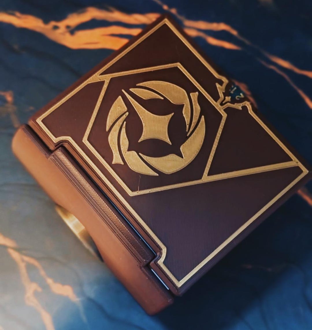LORCANA | Spell Book Mini Deck Box & X6 Magnetic Ink Chips | Holds 1 ...
