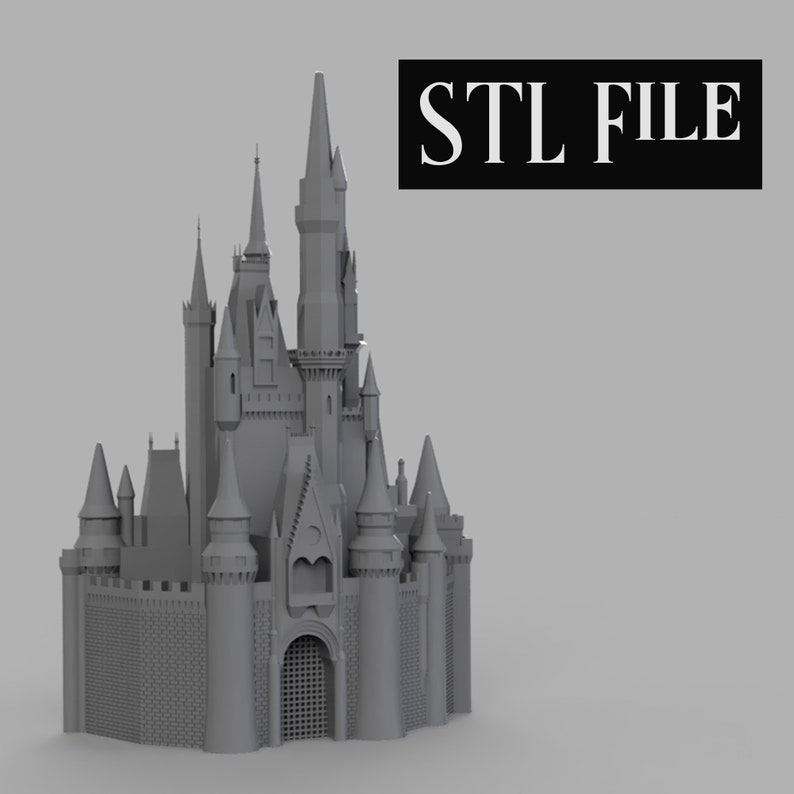 Magic Castle STL File NOW INCLUDES Split up Model for Larger Sizes - Etsy