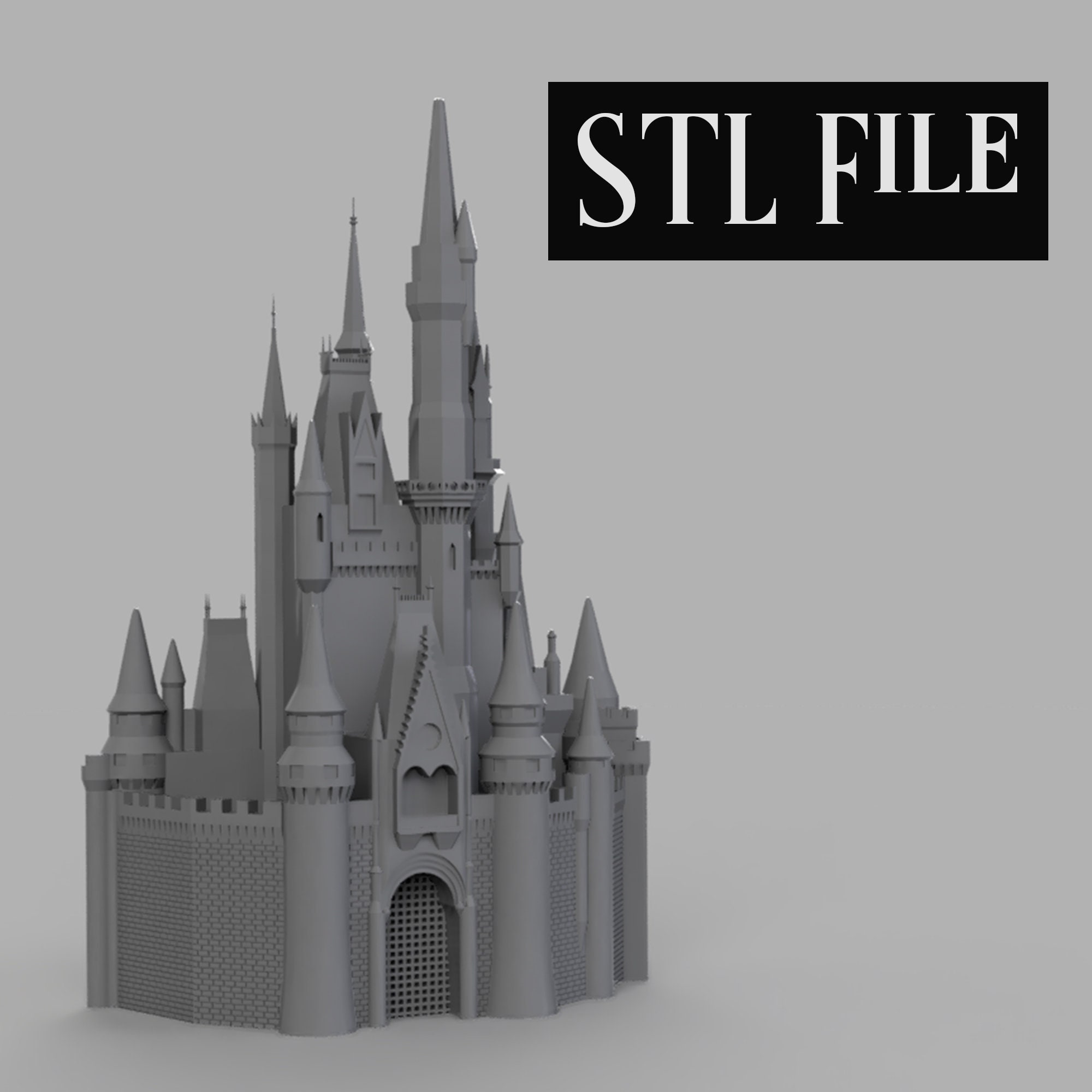 Magic Castle STL File NOW INCLUDES Split up Model for Larger Sizes - Etsy