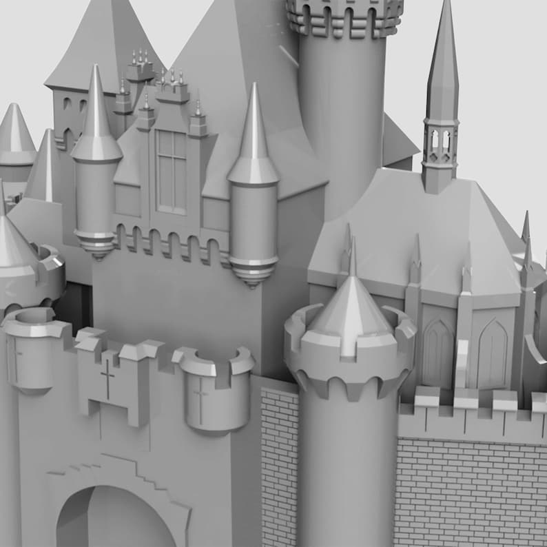 Magic Castle (land Version) STL File for 3D Printing - Etsy