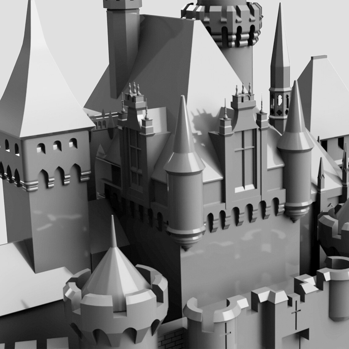 Magic Castle (land Version) STL File for 3D Printing - Etsy