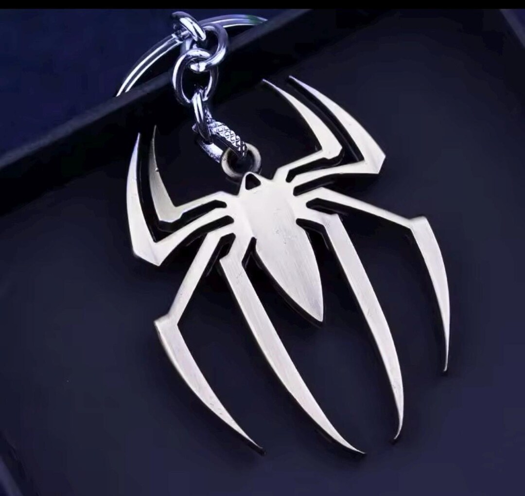 Spider-man Keyring Spider Gift Movie Spidey Silver Metal Boyfriend ...