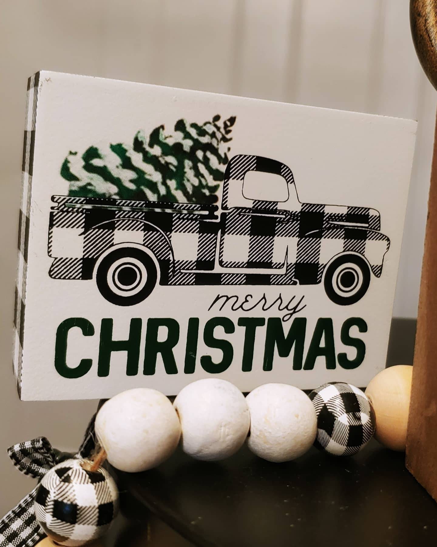 Black and White Buffalo Plaid Holiday Tiered Tray Bundle (8 Pieces) - Etsy