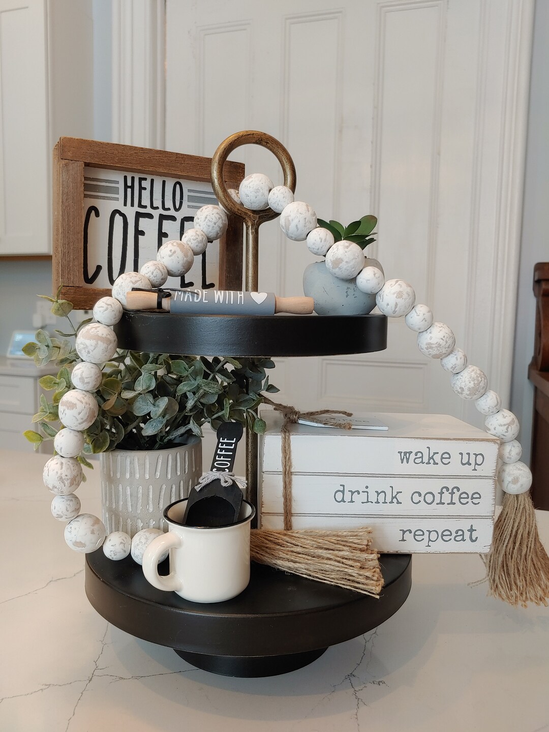 Coffee Themed Tiered Tray Bundle ( 8 Pieces) Version 1 - Etsy