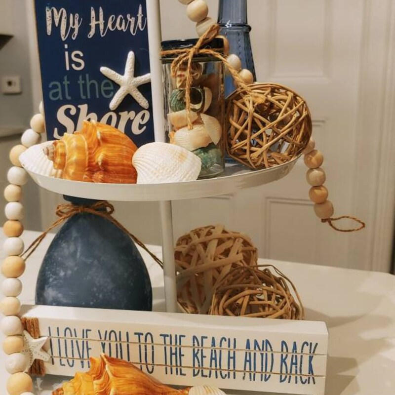 Beach Tray Decor - Etsy