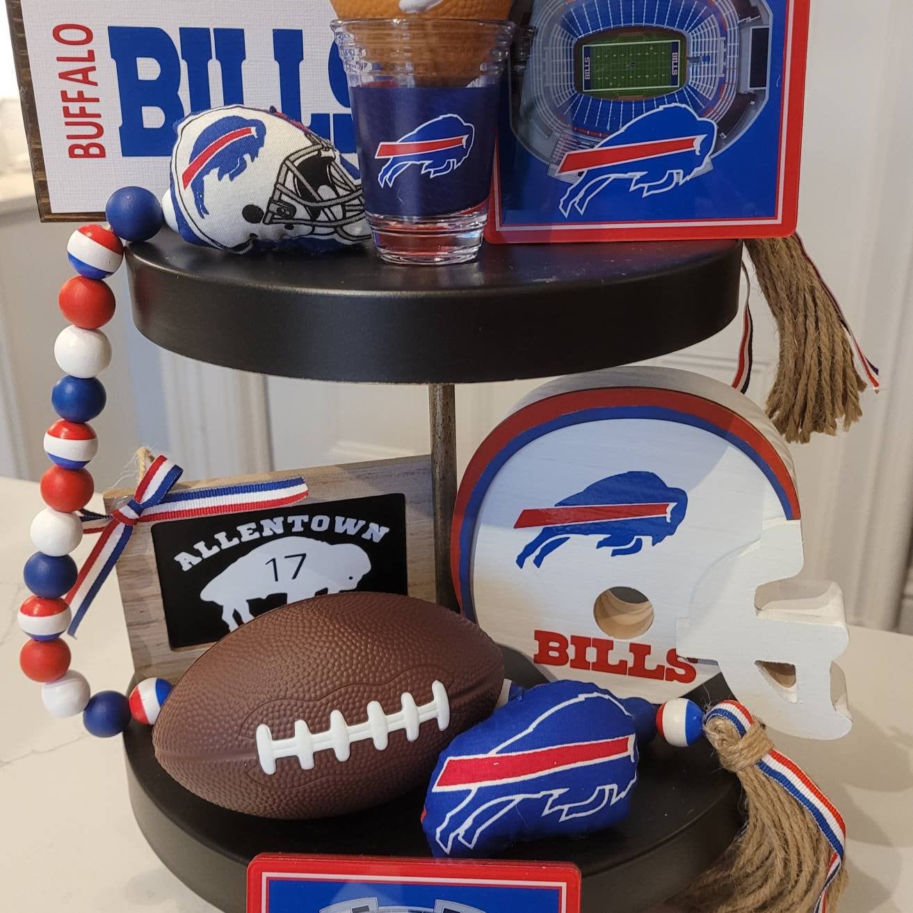 Home Décor 11 pieces Buffalo Bills 'Billieve' Tray Decor Bundle Home ...