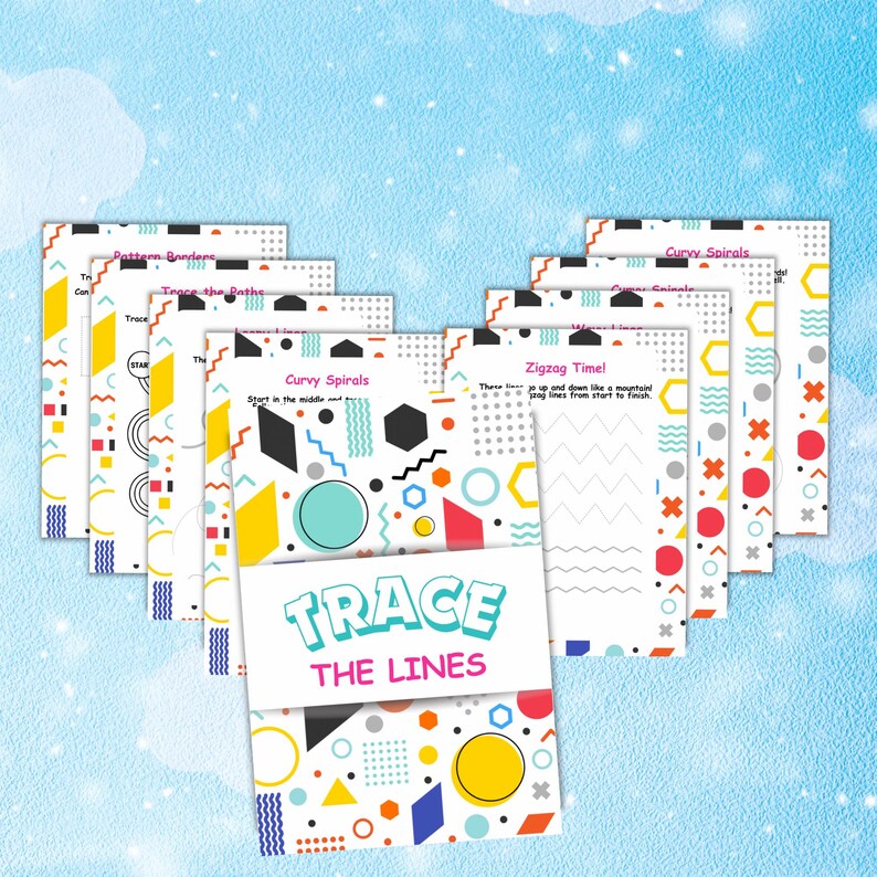 Tracing Lines for Kids | Fine Motor Practice | Prewriting Workbook ...