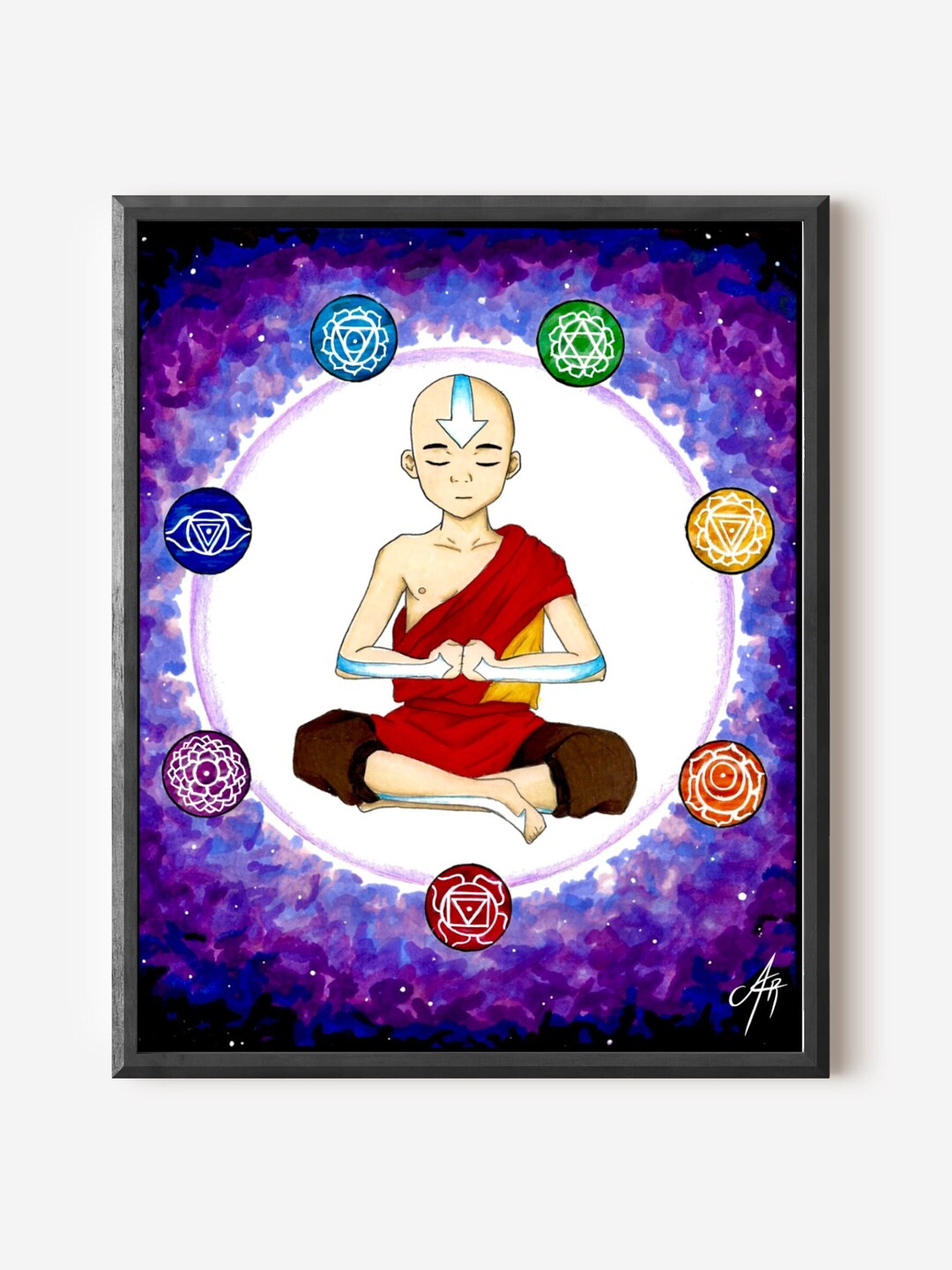 Chakra Aang the Last Airbender Anime - Etsy