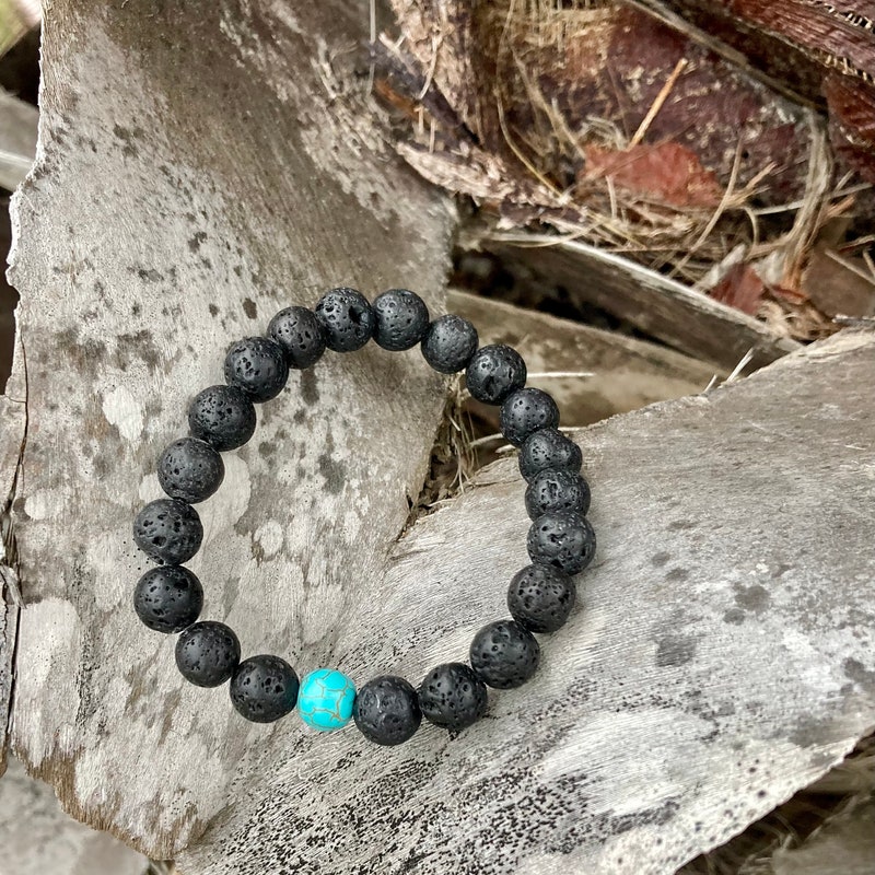 Lava Bead Bracelet - Etsy