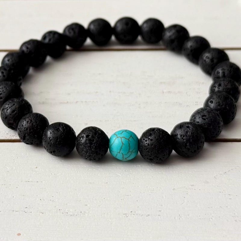 Lava Bead Bracelet - Etsy