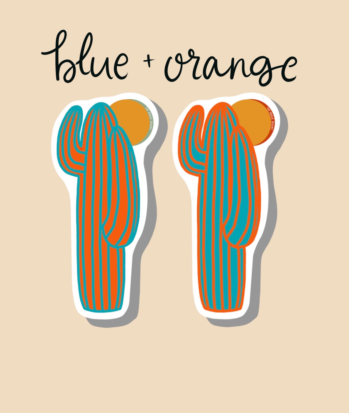 Colorful Cactus Sticker Saguaro Sticker Vinyl Die Cut - Etsy