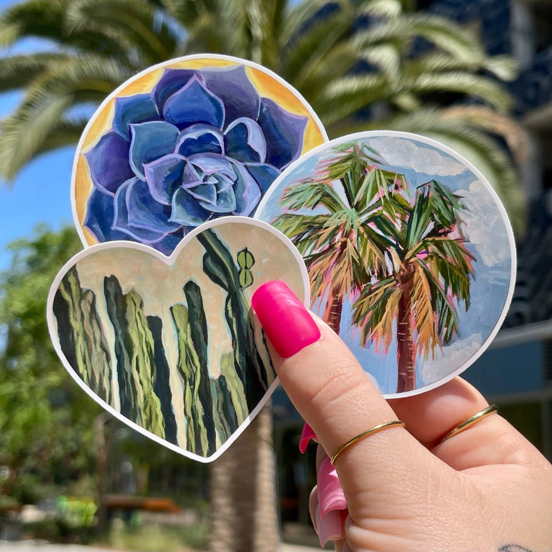Bright Sticker Set | Vibrant Colorful Die Cut Sticker 3-pack - Etsy