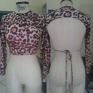 Sewing Pattern PDF: Cropped Open Back Pattern, PDF Ready to Print. 100% ...