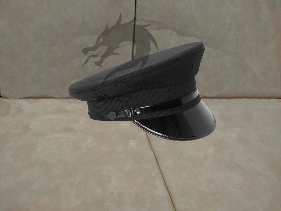 Officer Style Peak Cap Festival Hats Uniform Hat Army Peaked - Etsy