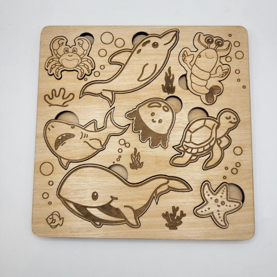 Ocean Puzzle, Sea Life Puzzle, Under the Sea, Kids Toys, Kids Puzzle ...