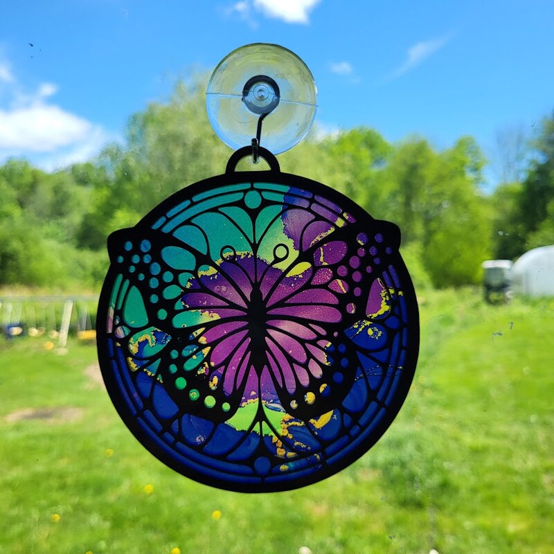 Butterfly Suncatcher - Etsy