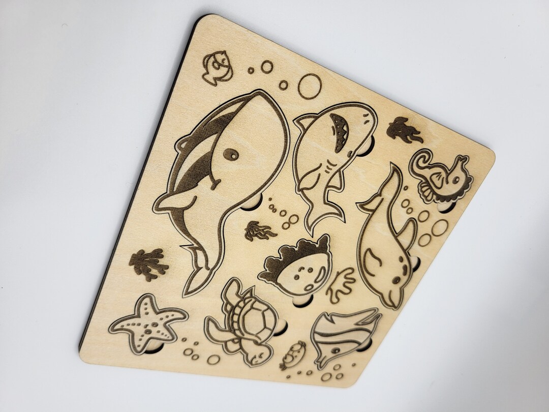 Ocean Puzzle, Sea Life Puzzle, Under the Sea, Kids Toys, Kids Puzzle ...