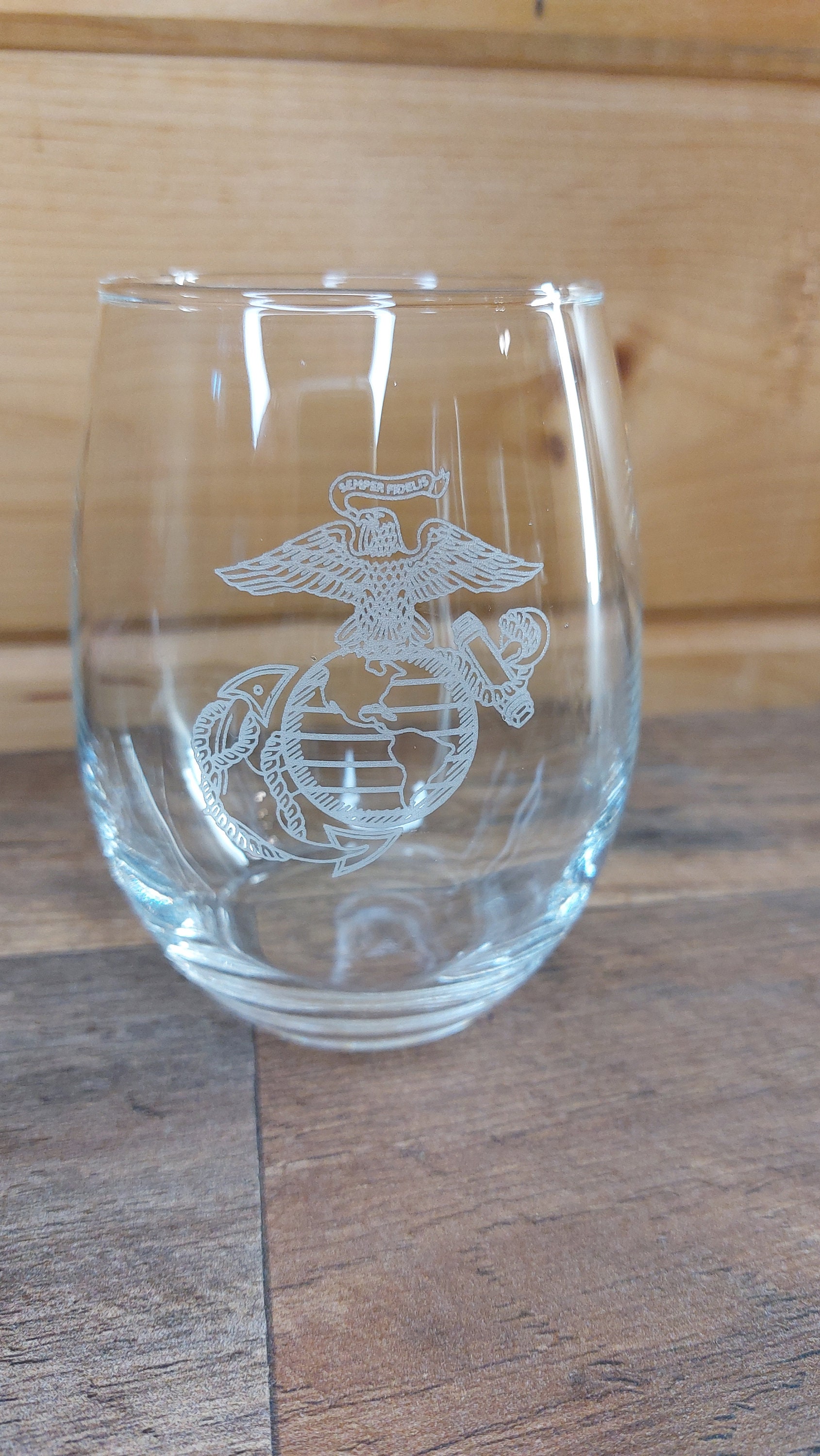 USMC Marine Corps Glassware Military Retirement Gift for - Etsy