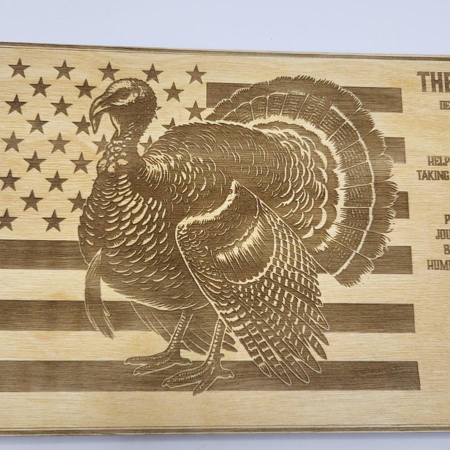 Laser Engraved Turkey Hunting Sign, Hunter's Prayer Cabin Decor - Etsy