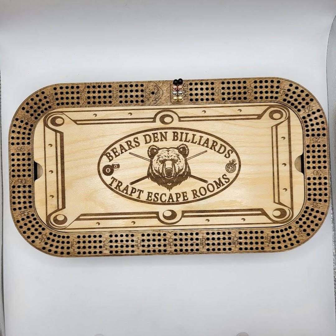 Pool Table Cribbage Board: Billiards Family Game Night - Etsy