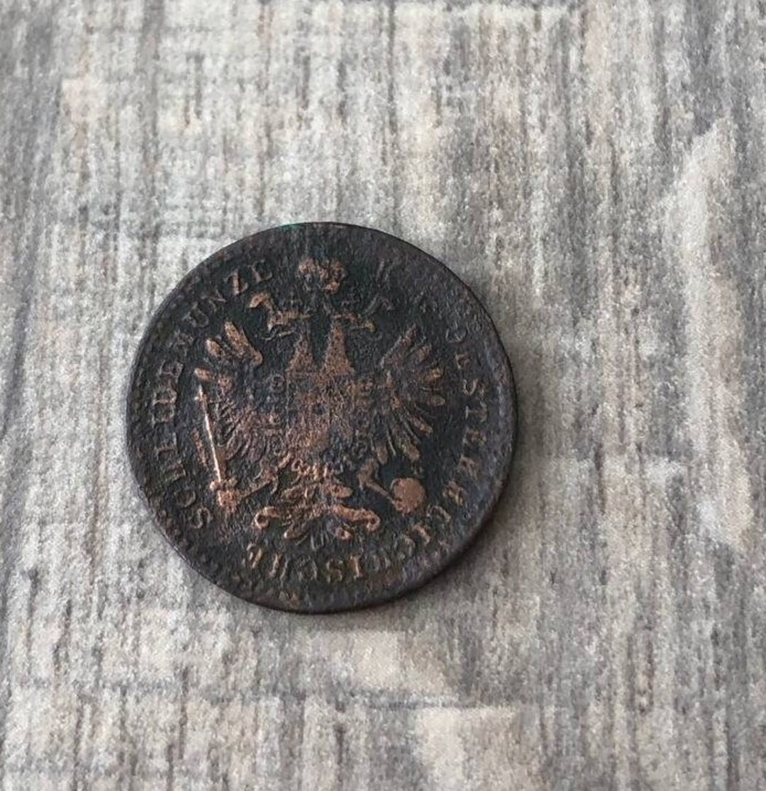 Vintage Austria 1 Kreutzer Coin Dated 1881, Austrian Coins, Vintage Austria-hungary Coins ...
