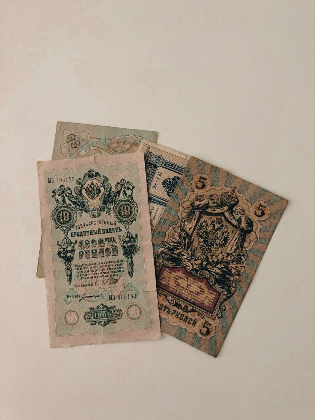 Huge Collection of Vintage Russia Empire Money, Antique Russian ...