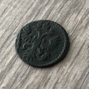 Old Russian Empire Coin 1731, Polushka 1/4 Kopeck, Anna Ioanovna, Coin ...