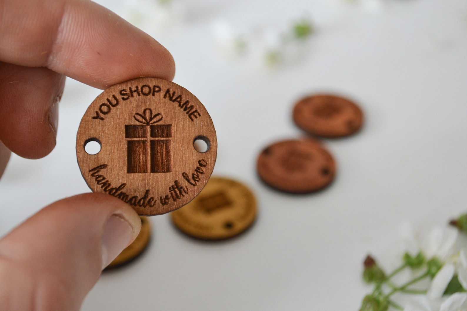 Wooden Labels Personalized Clothing Label Tags Packing Wooden - Etsy