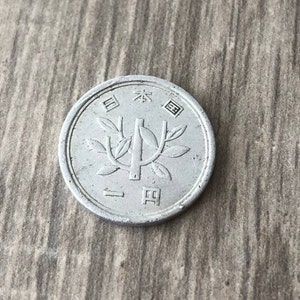 Vintage Japanese 1 Yen 1957 Coin, Japan Coins, Emperor Shōwa - Etsy