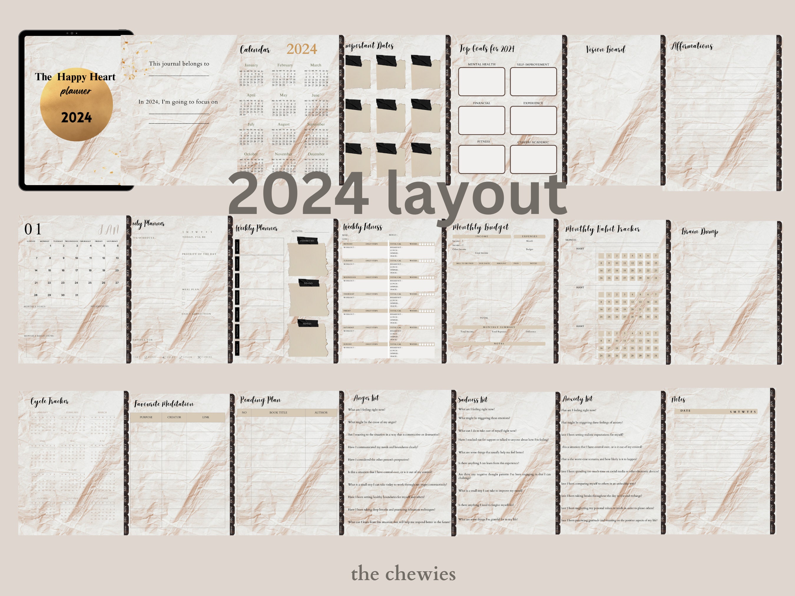 2023 2024 Digital Planner Goodnotes Planner 2023 Digital - Etsy
