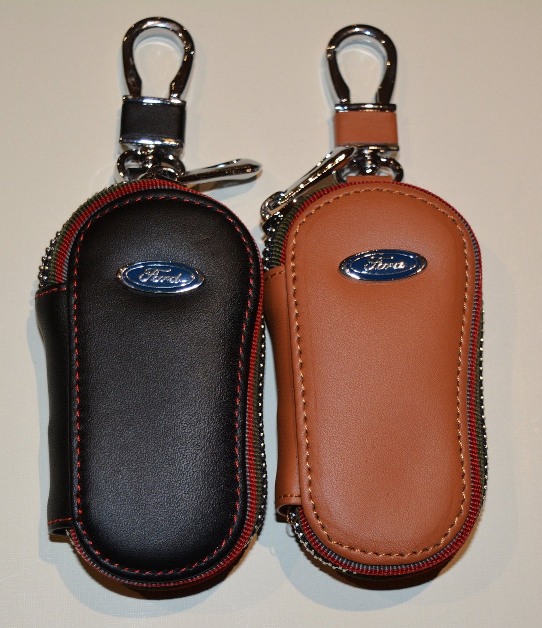 Ford Car Key Cover ,leather Key Fob Wallet, Leather Car Key Pouch ...