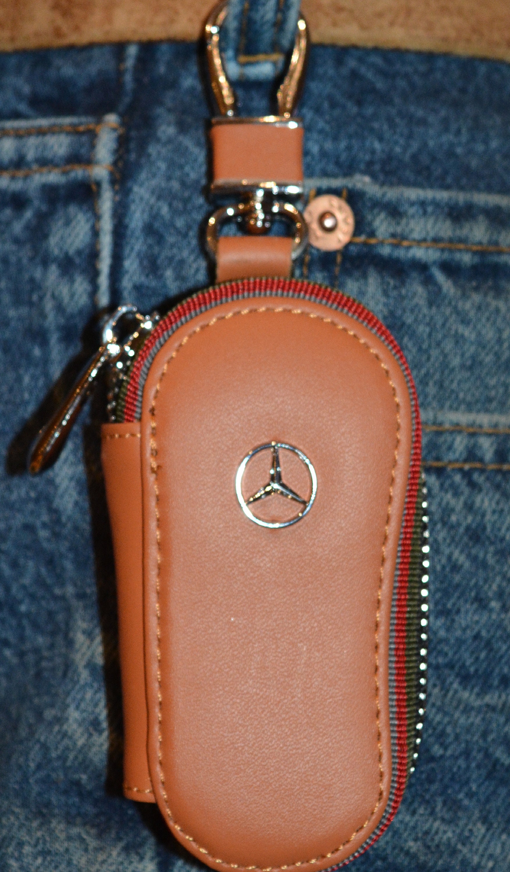 Ford Car Key Cover ,leather Key Fob Wallet, Leather Car Key Pouch ...
