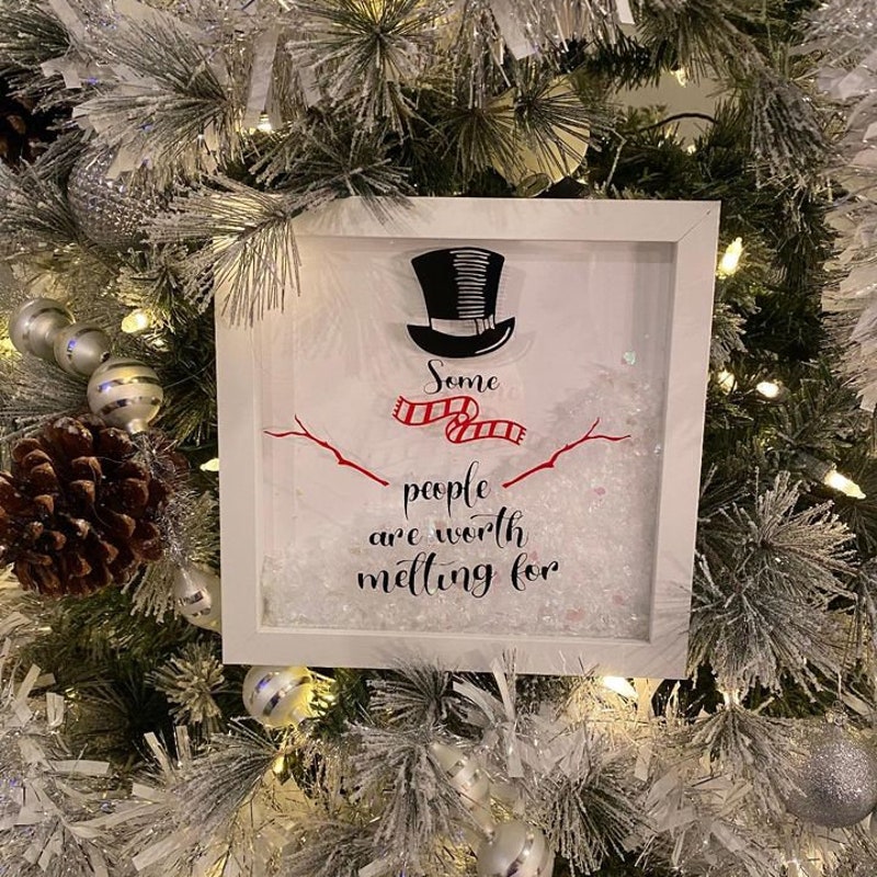 Snowman Shadow Box - Etsy