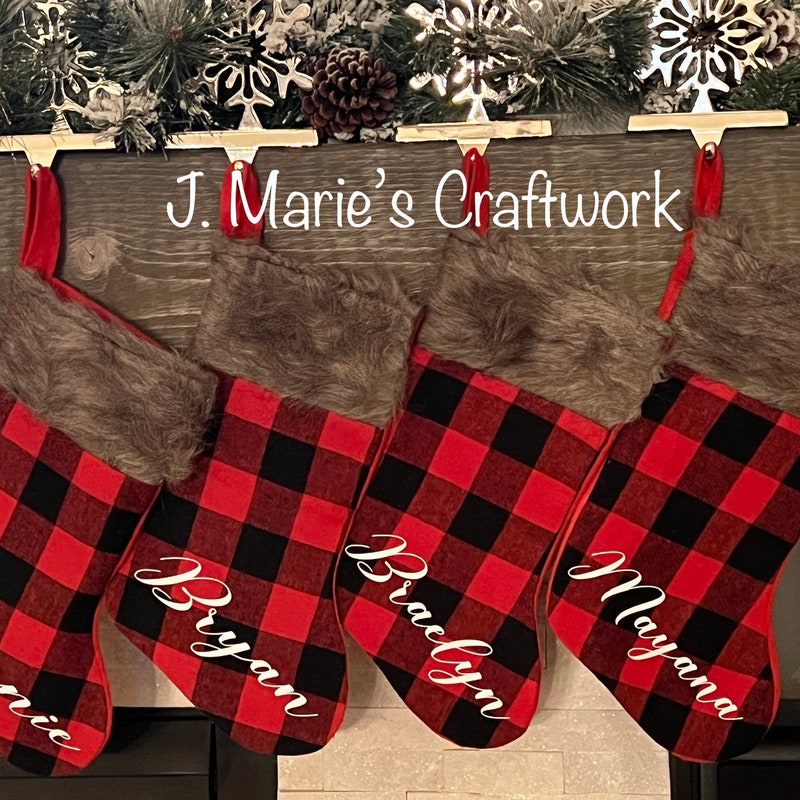 Plaid Stocking - Etsy