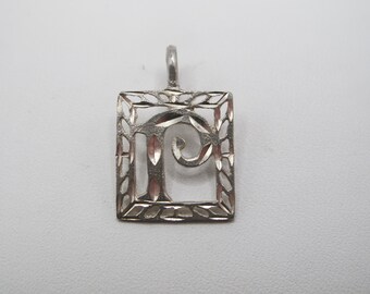 Vintage P Charm | Etsy