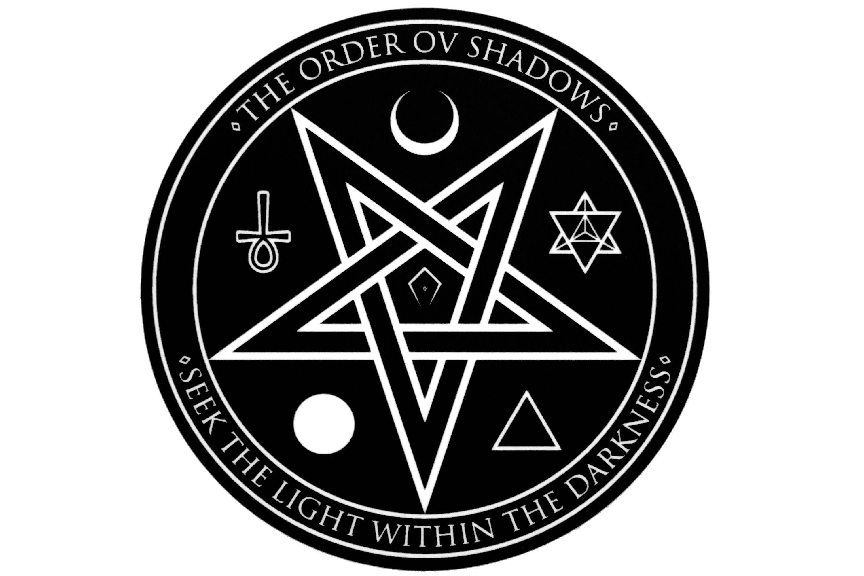 Magic Circle Sticker Gothic Goth Alchemy Occult Esoteric Macabre Sacred ...