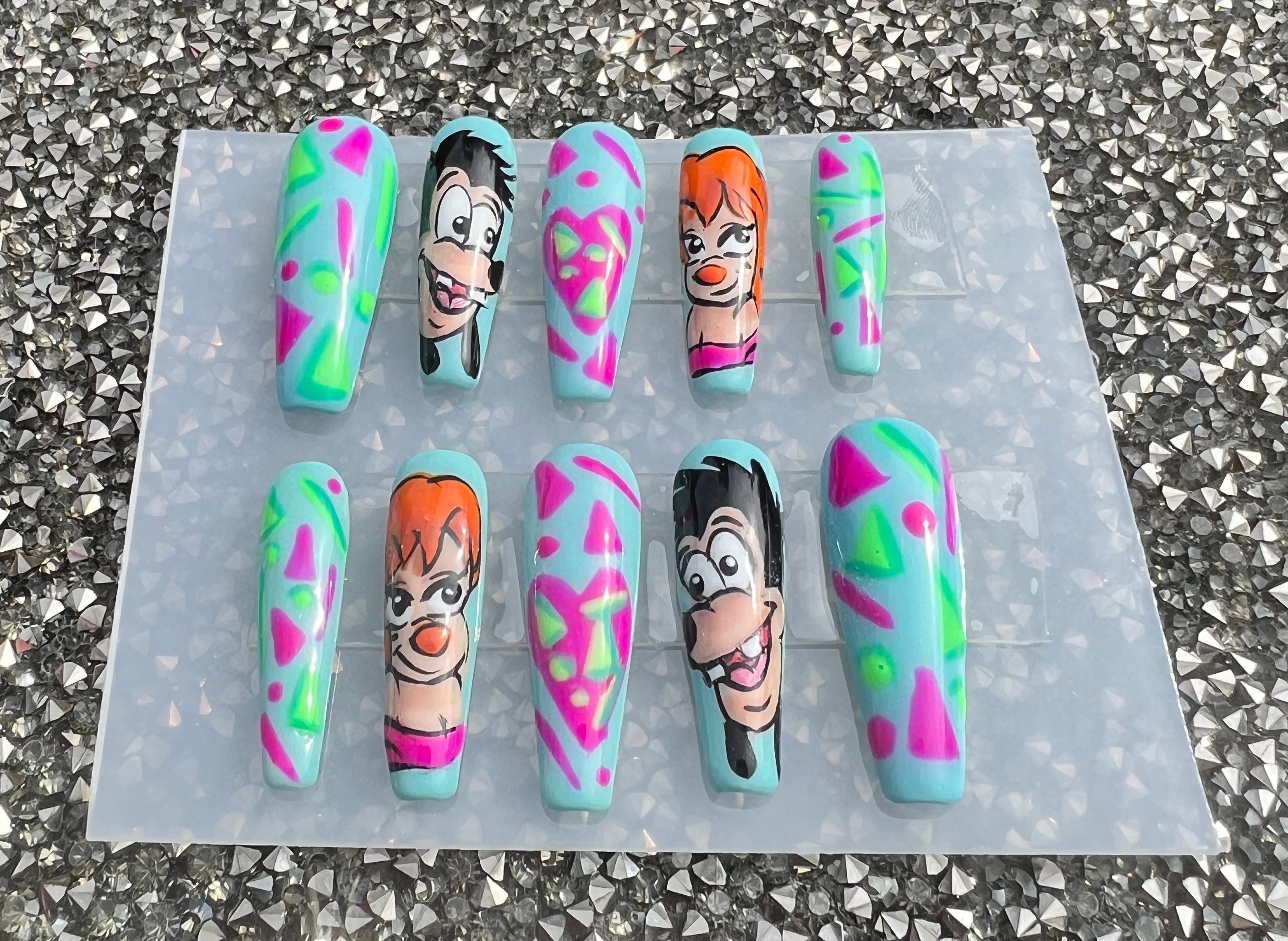 Max and Roxanne 90s Press on Nails - Etsy UK