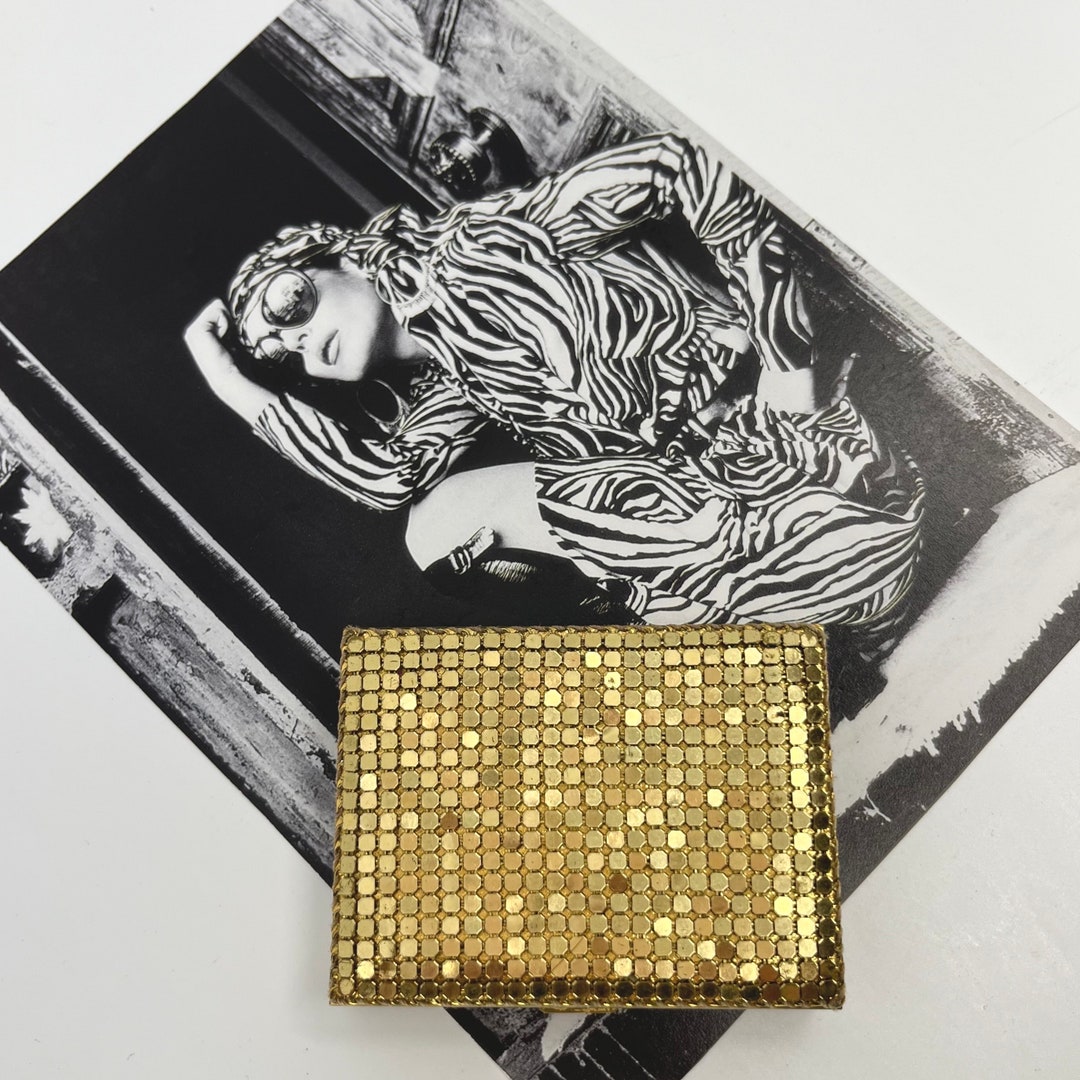 Vintage Brass Key Holder Box / Case - 6 Key Slots - Matching Mesh on ...