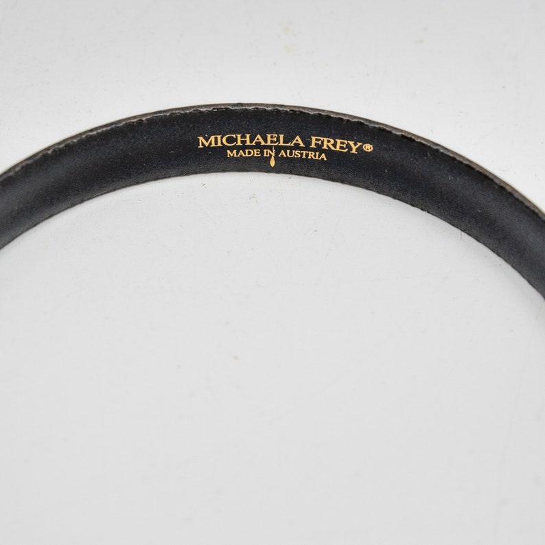 Vintage MICHAELA FREY Enamel Bracelet / Bangle With Matching Ring ...
