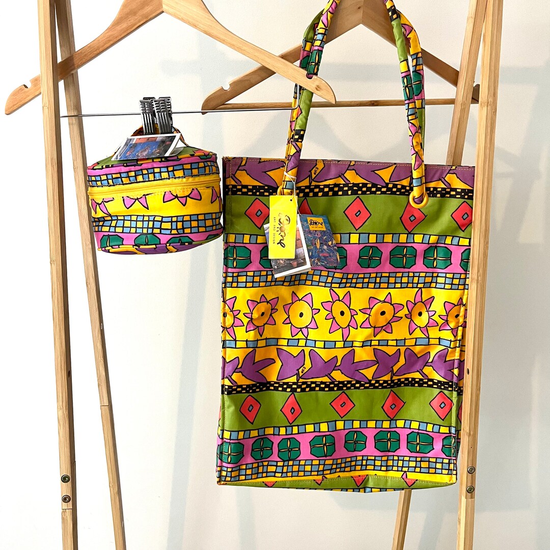 Rare Vintage KEN DONE 2 Piece Set - Tote/beach Bag & With Matching ...