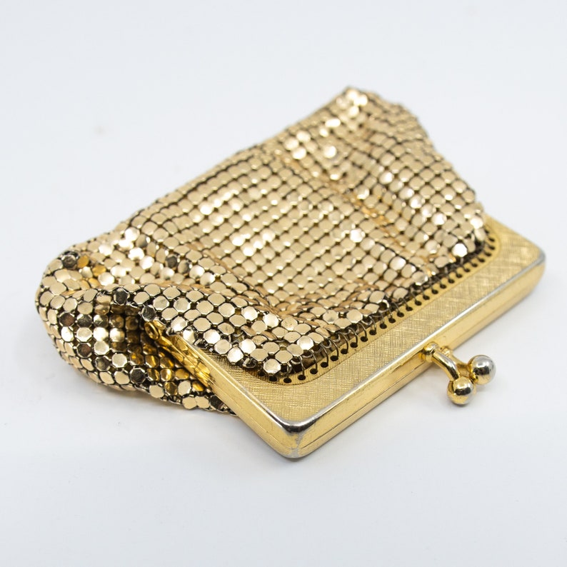 Vintage GLOMESH Mini Gold Coloured Coin Purse / Pouch C1970s - Etsy