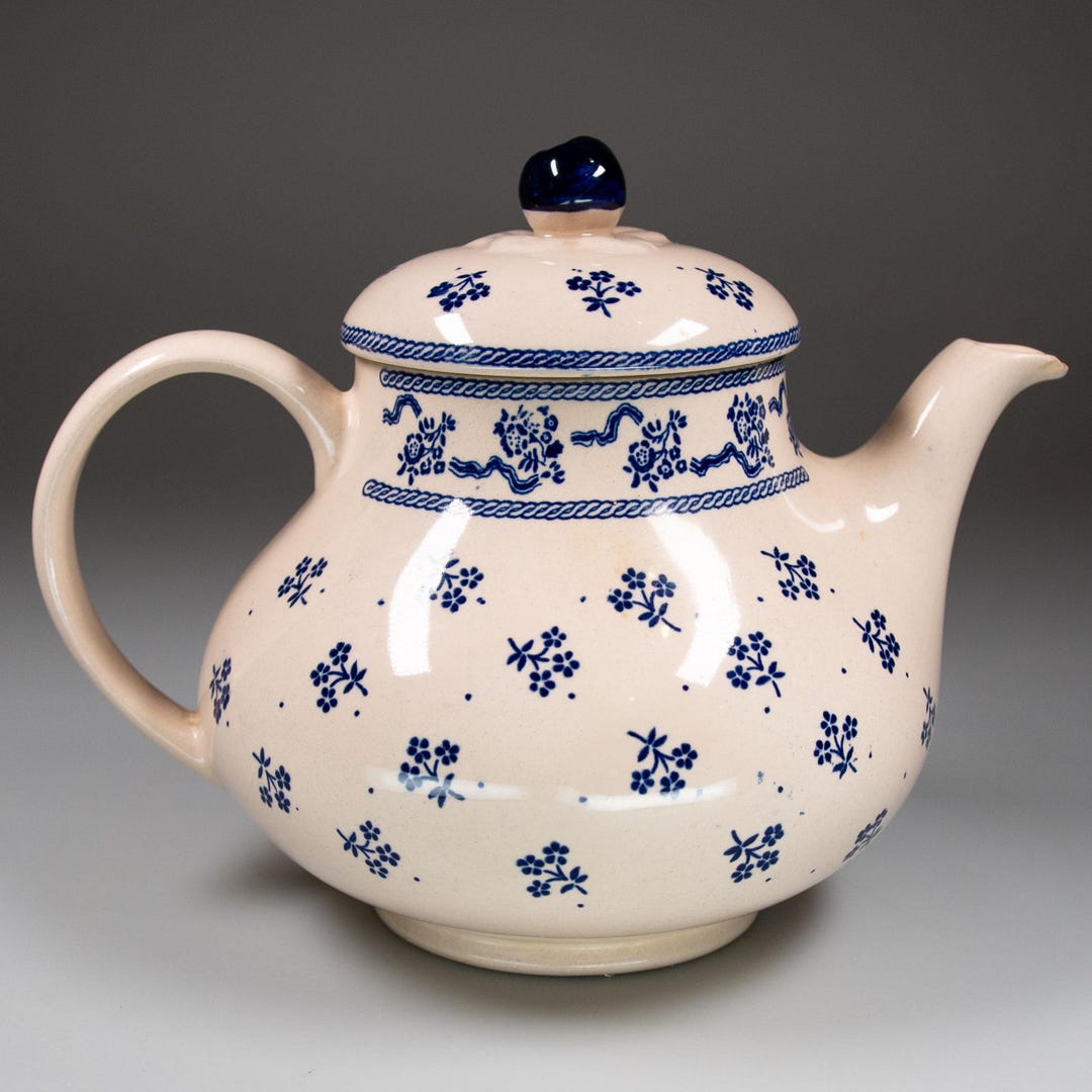 Vintage LAURA ASHLEY Johnson Bros "petite Fleur" Ironstone Teapot / Lid ...