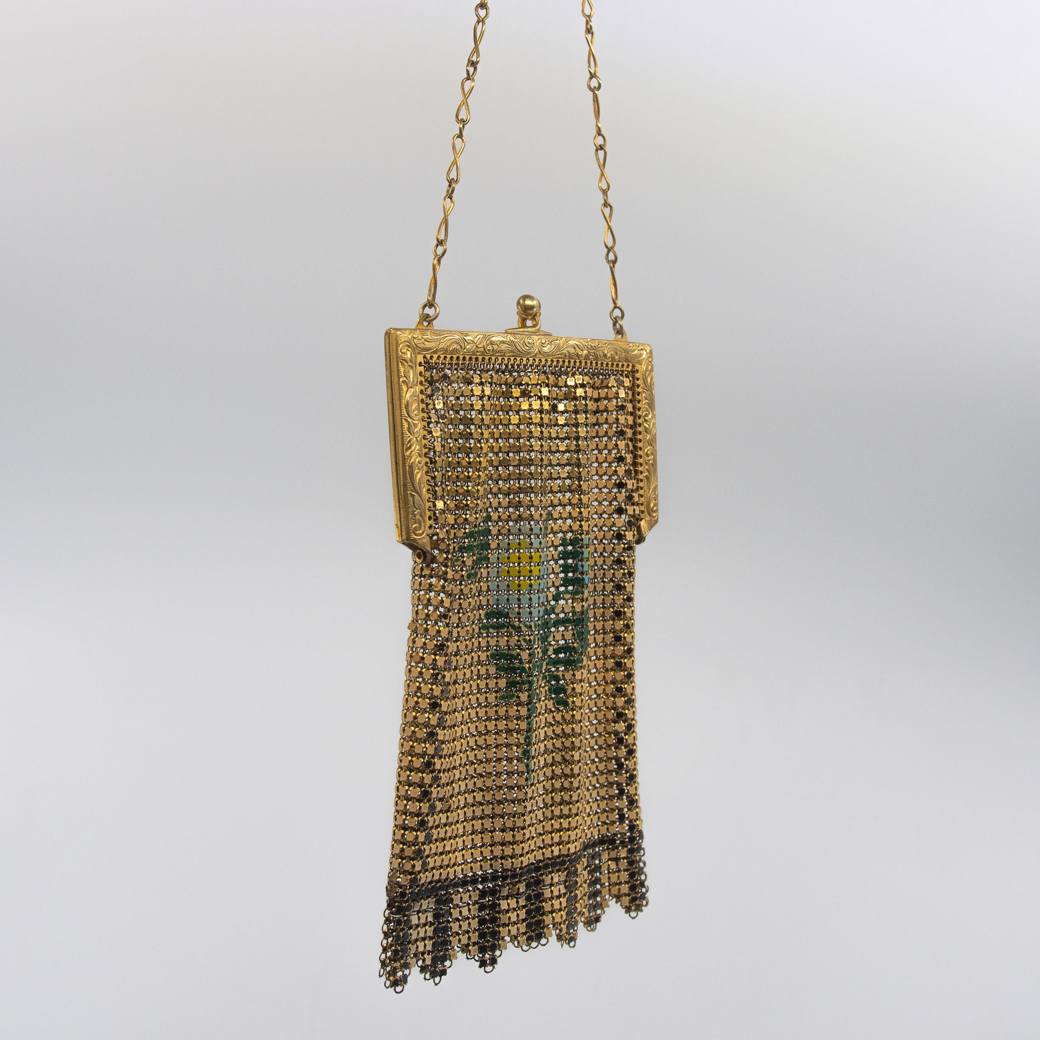 Antique / Vintage Art Deco Metal Mesh Flapper Purse / Bag - Etsy